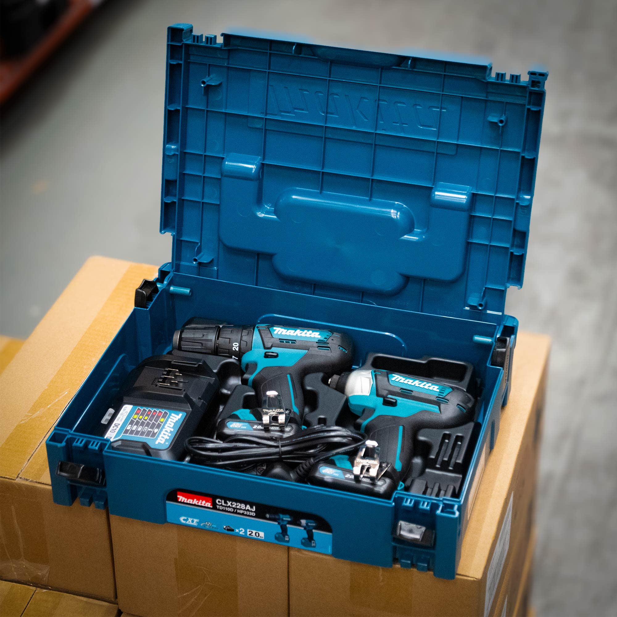 Makita MAKITA CLX228AJ 12v HP333/TD110 Drill & Impact Driver Twin Pack ...