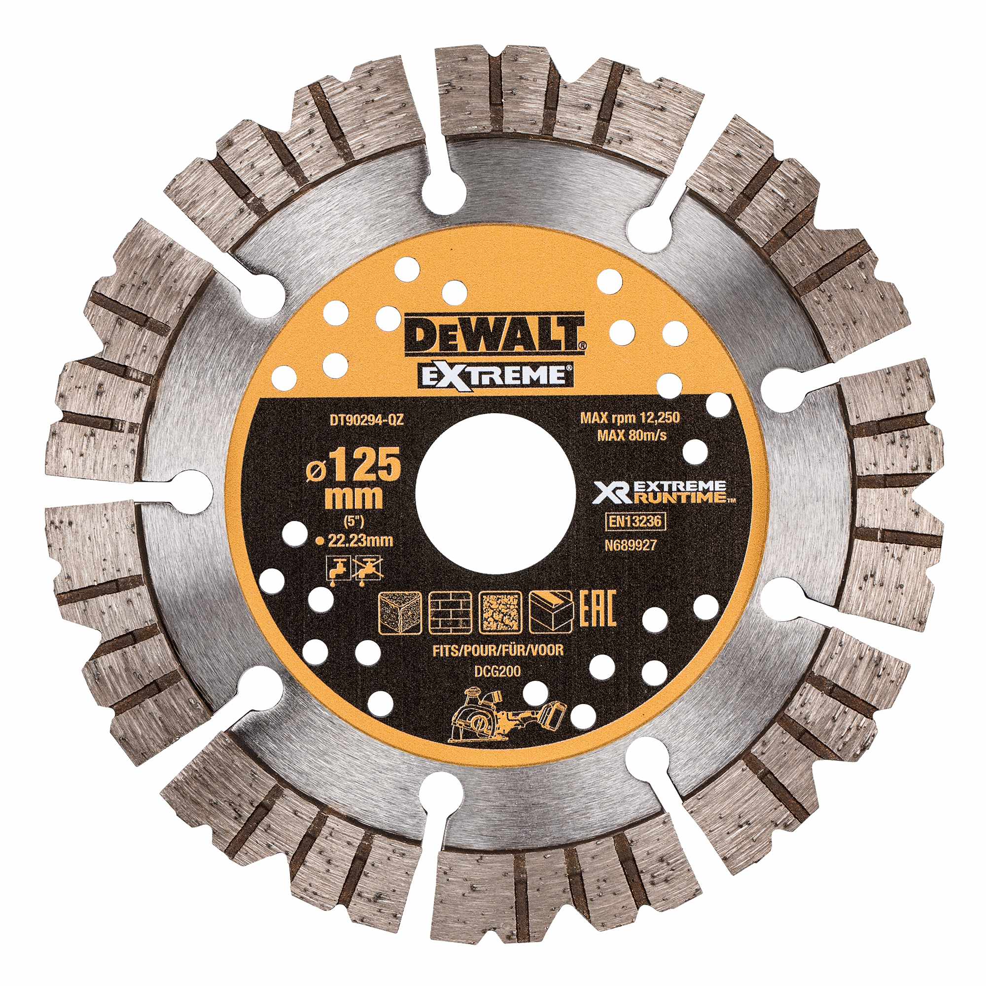 DEWALT DT90294 125mm x 22mm Extreme Diamond Blade - ToolStore UK