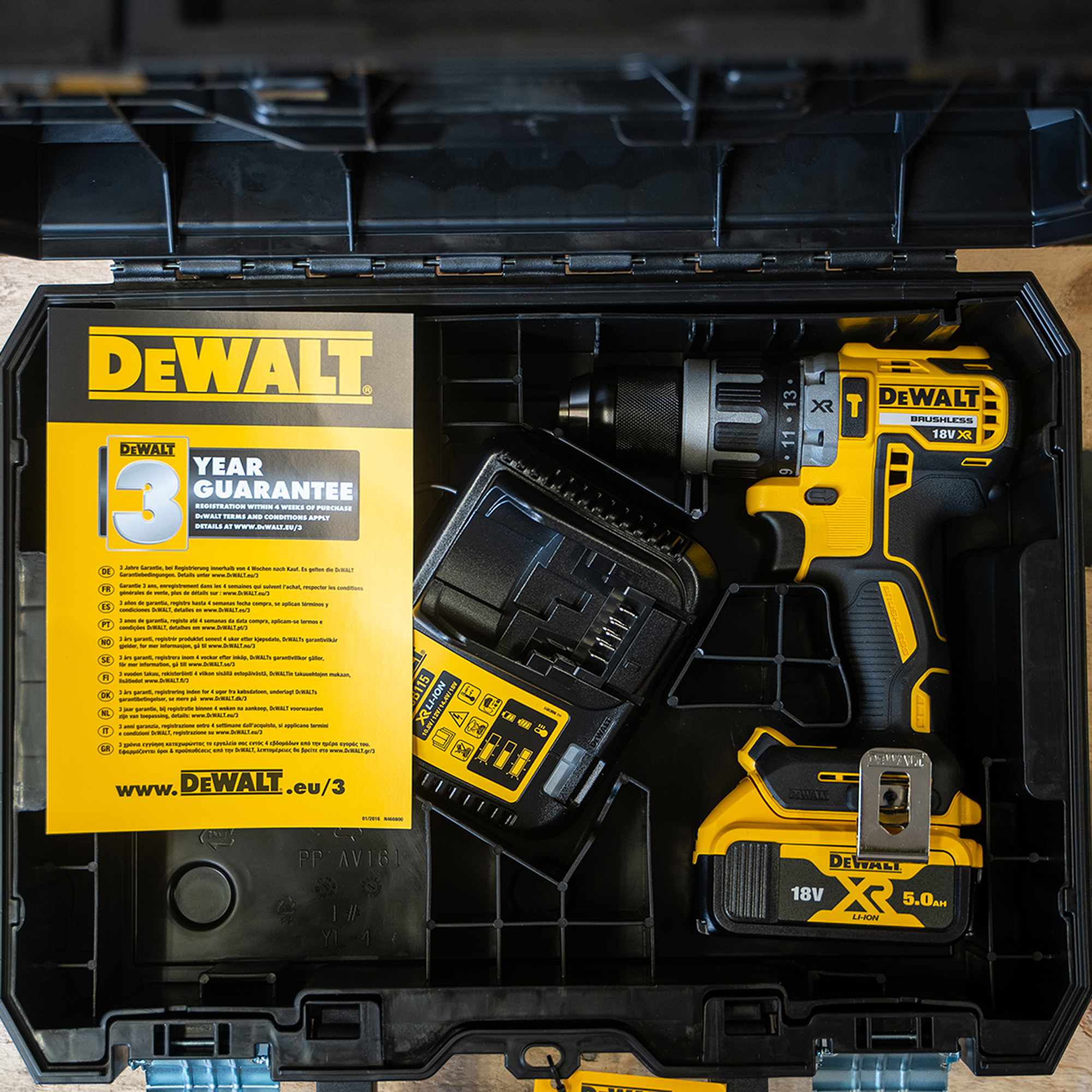 DEWALT Combi Drill DCD796P1 18V XR Brushless - ToolStore UK