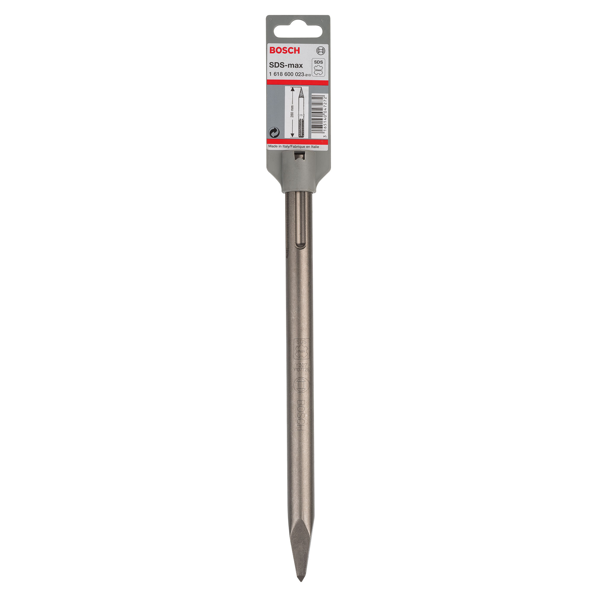 BOSCH 1618600023 SDS Max Pointed Chisel 280mm - ToolStore UK