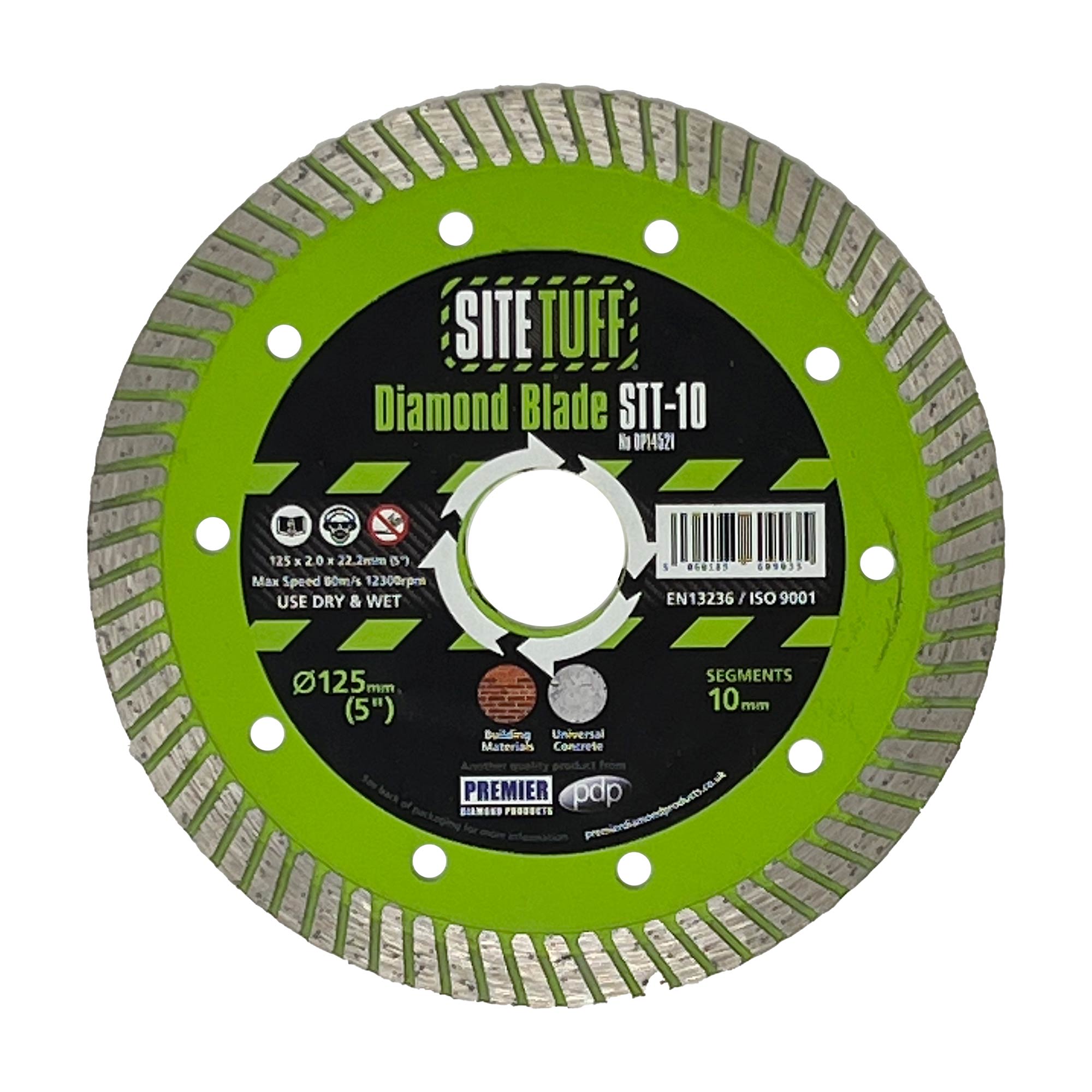 PREMIER DIAMOND DP14521 125x2.0x10x22.2mm Turbo Concrete Blade ...
