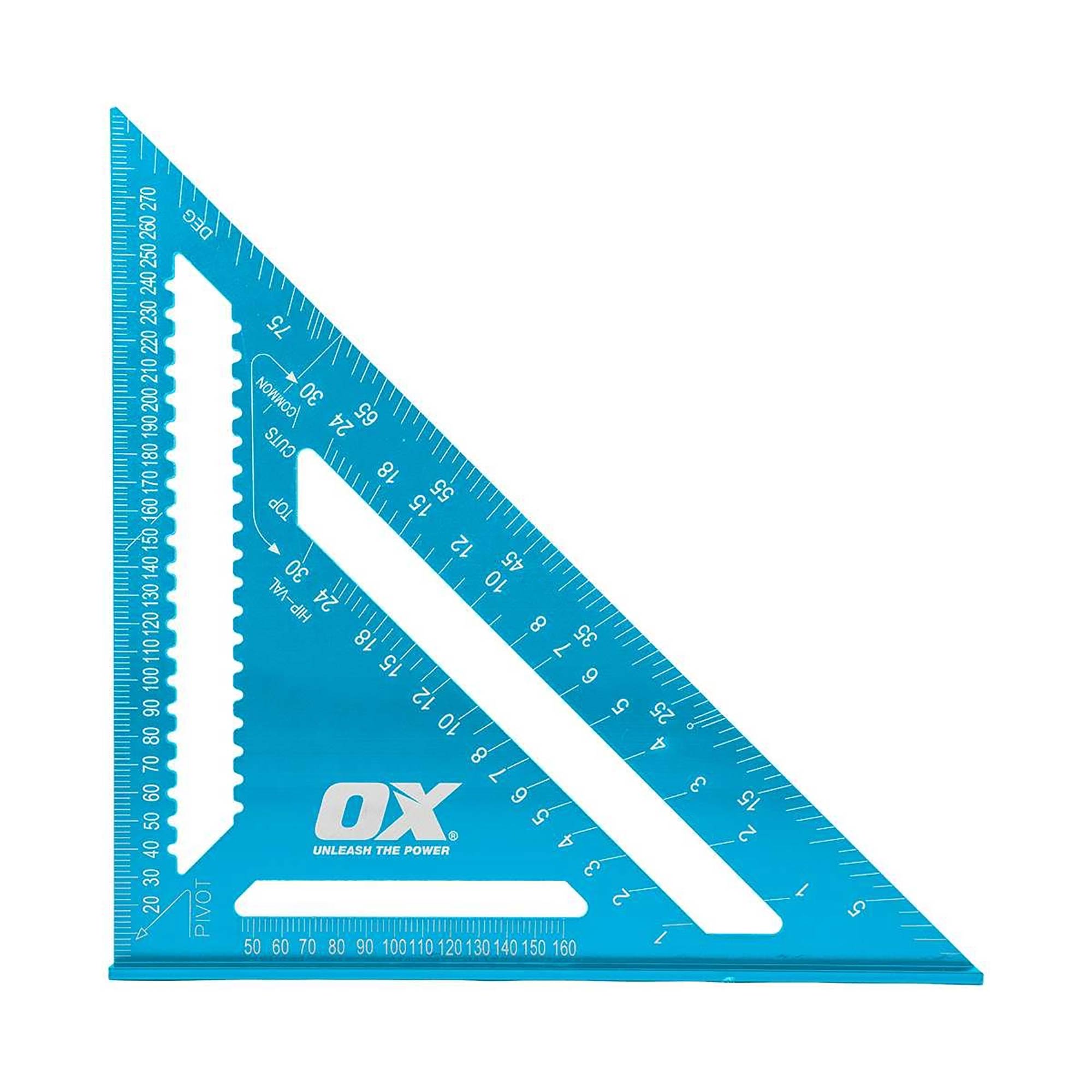 OX TOOLS OX Pro Aluminium Rafter Square Metric 300mm - ToolStore UK