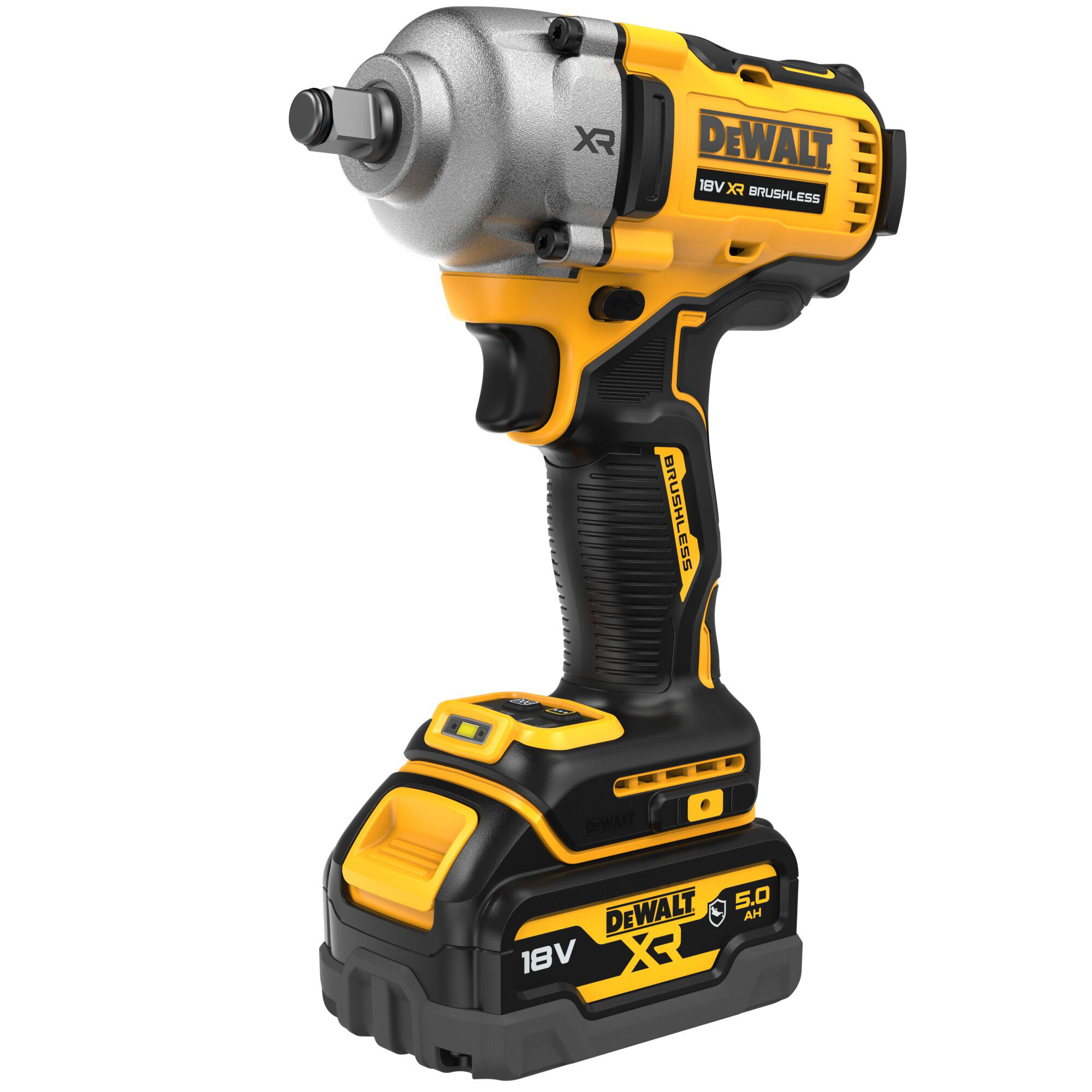 DEWALT DCF891P2T 18v Brushless 1/2" Impact Wrench with 2x5ah Batteries ...