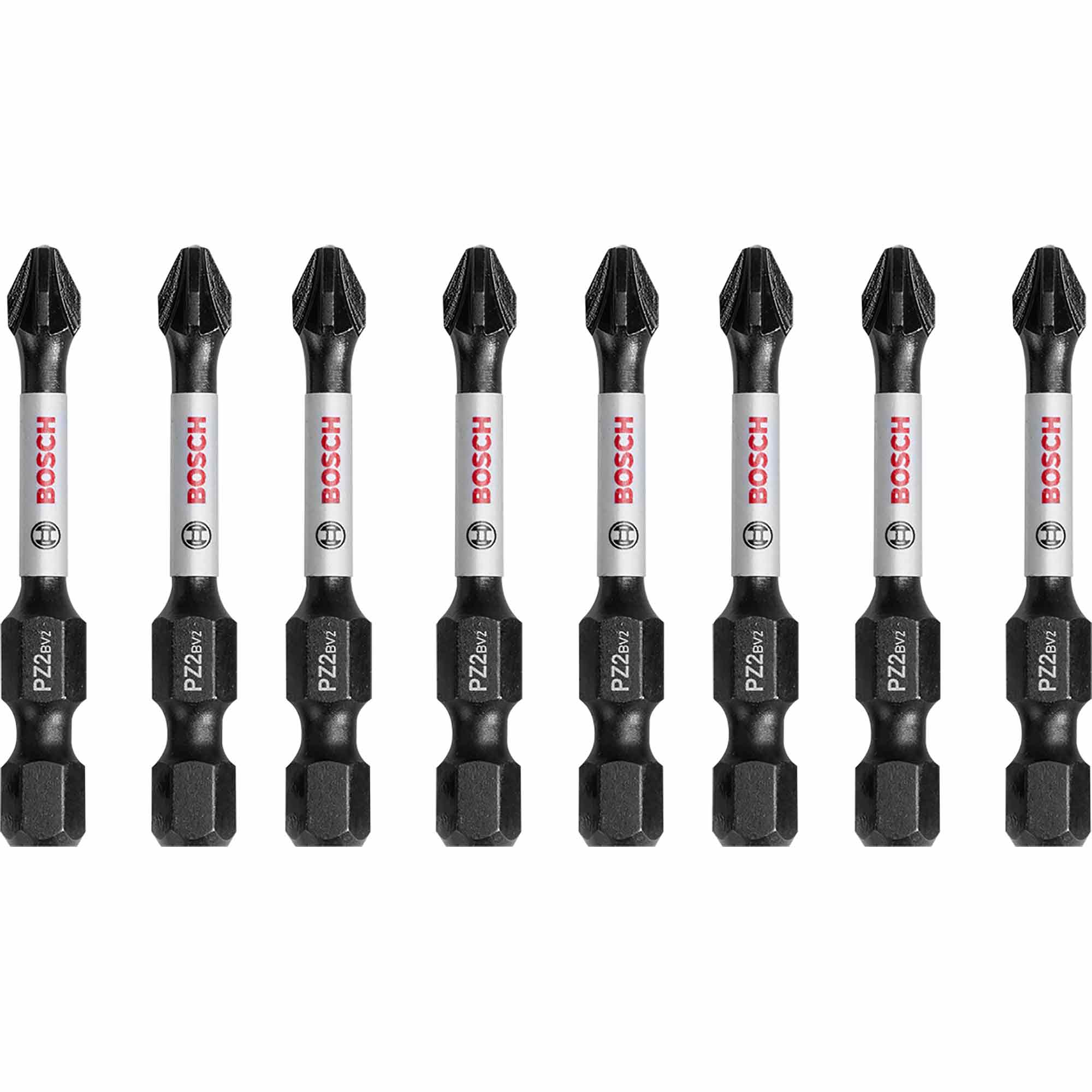 BOSCH 2608522331 Impact Control Bit Pack 50mm 8xPZ2 - ToolStore UK