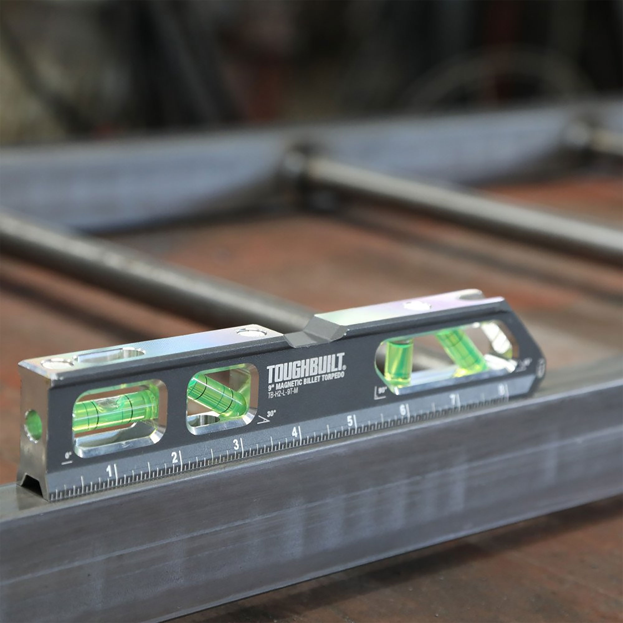 TOUGHBUILT TB-H2-L-M23T-M 23cm Magnetic Torpedo Level - ToolStore UK
