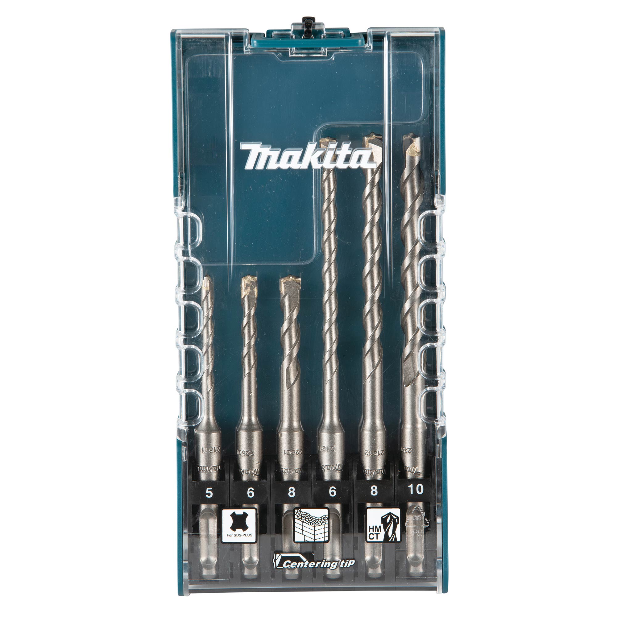 Makita MAKITA E-15730 6 Piece SDS Plus TCT Drill Bit Set - ToolStore UK