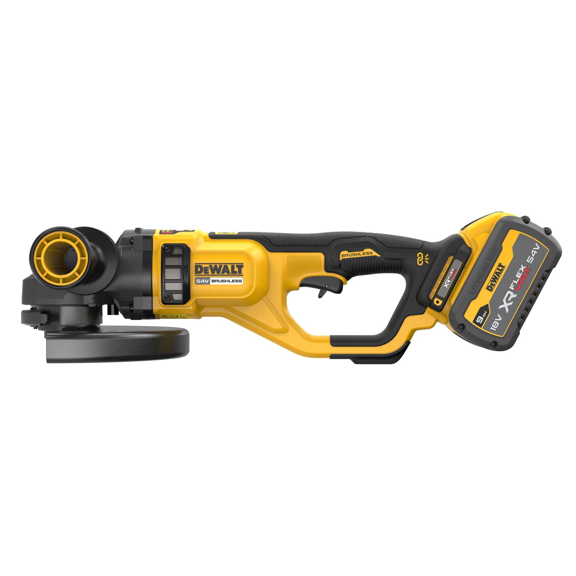 DeWalt DEWALT DCG460X2 54v Flexvolt Brushless 9" Grinder with 2x9ah ...