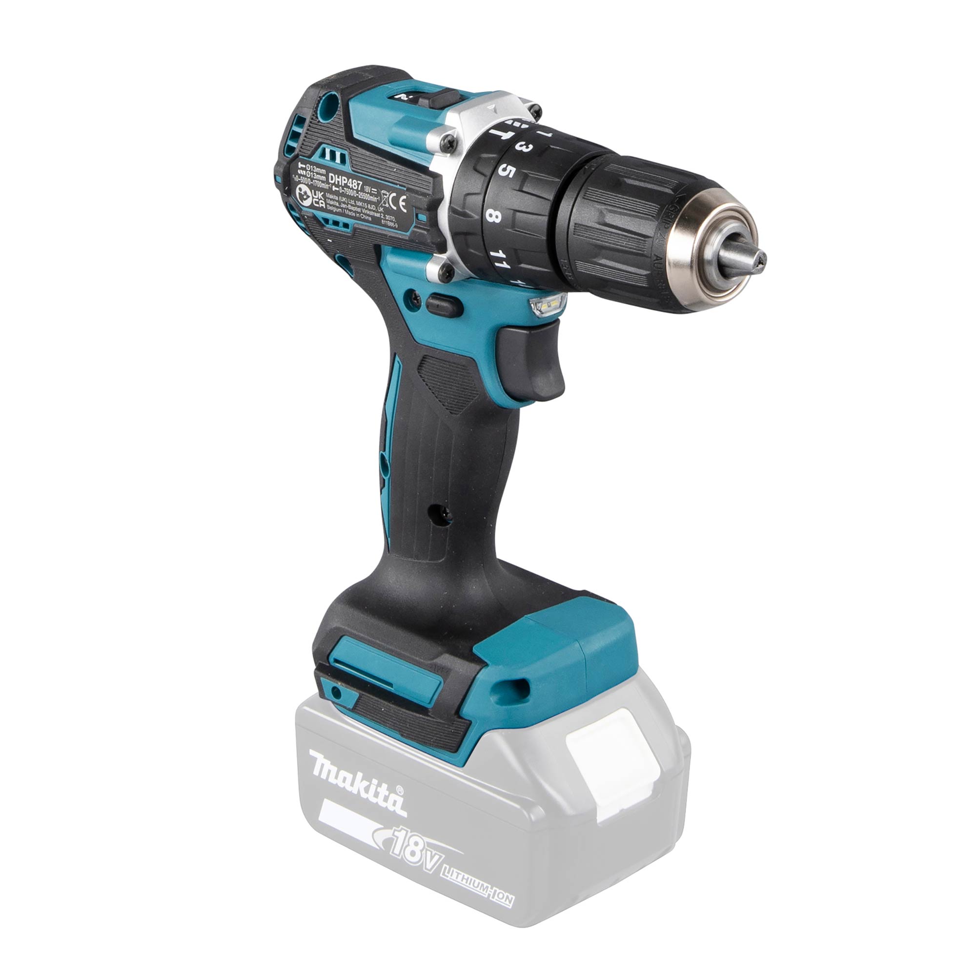Makita MAKITA DHP487Z 18v Brushless Compact Combi Drill BODY ONLY ...
