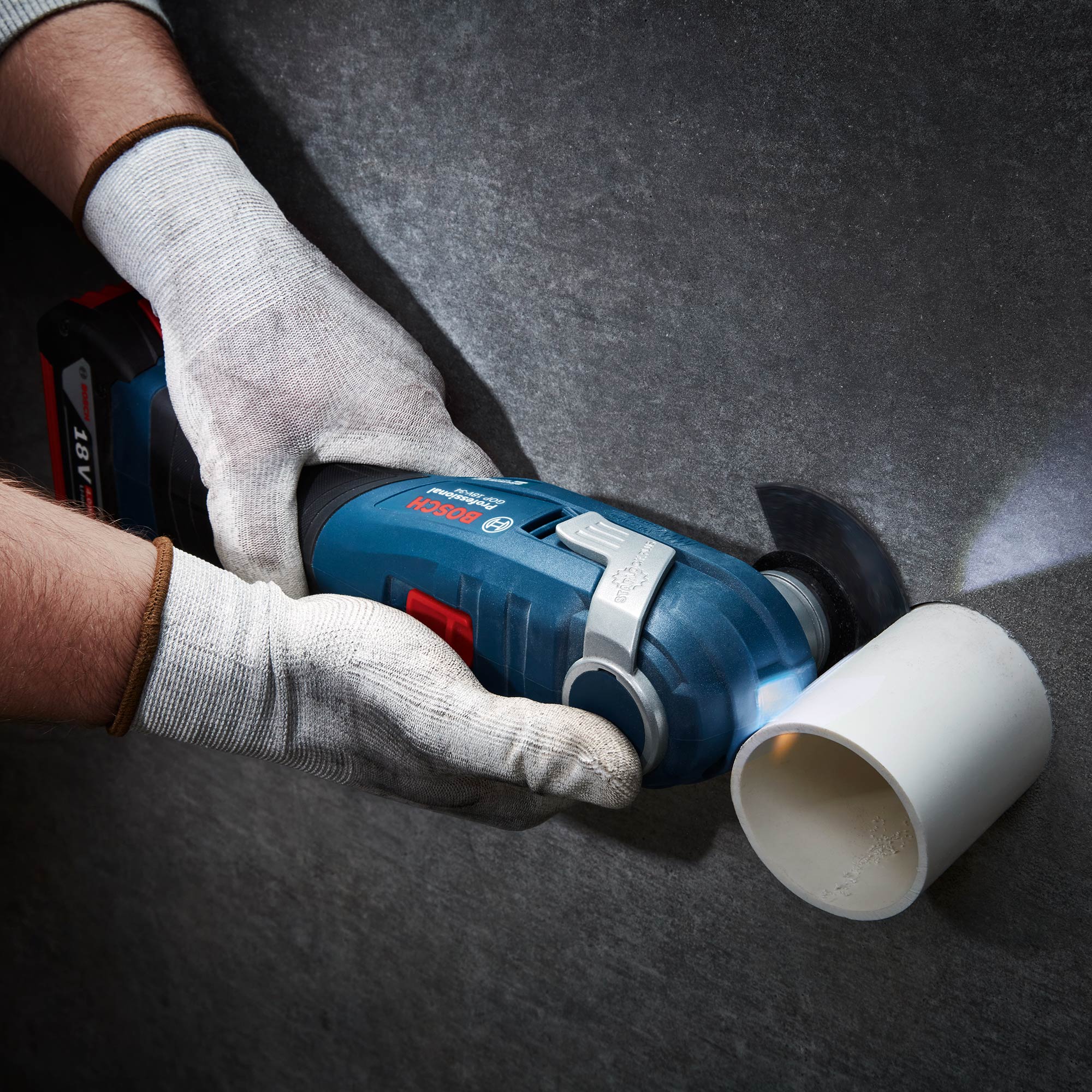 BOSCH GOP18V-34 18v Brushless Multi Cutter BODY with L-Boxx - ToolStore UK