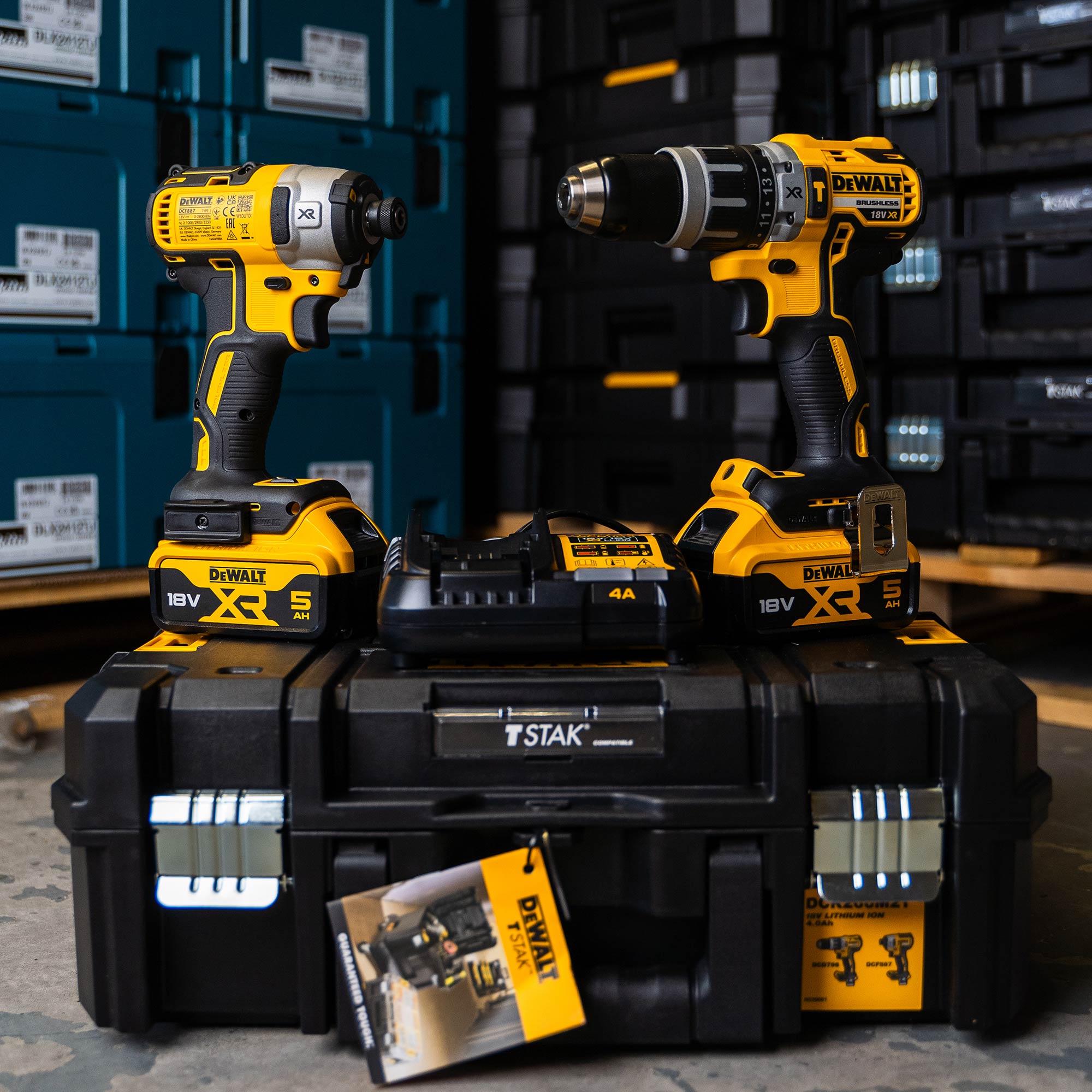 DEWALT DCK266P2T 18v Brushless Combi Drill Kit - ToolStore UK