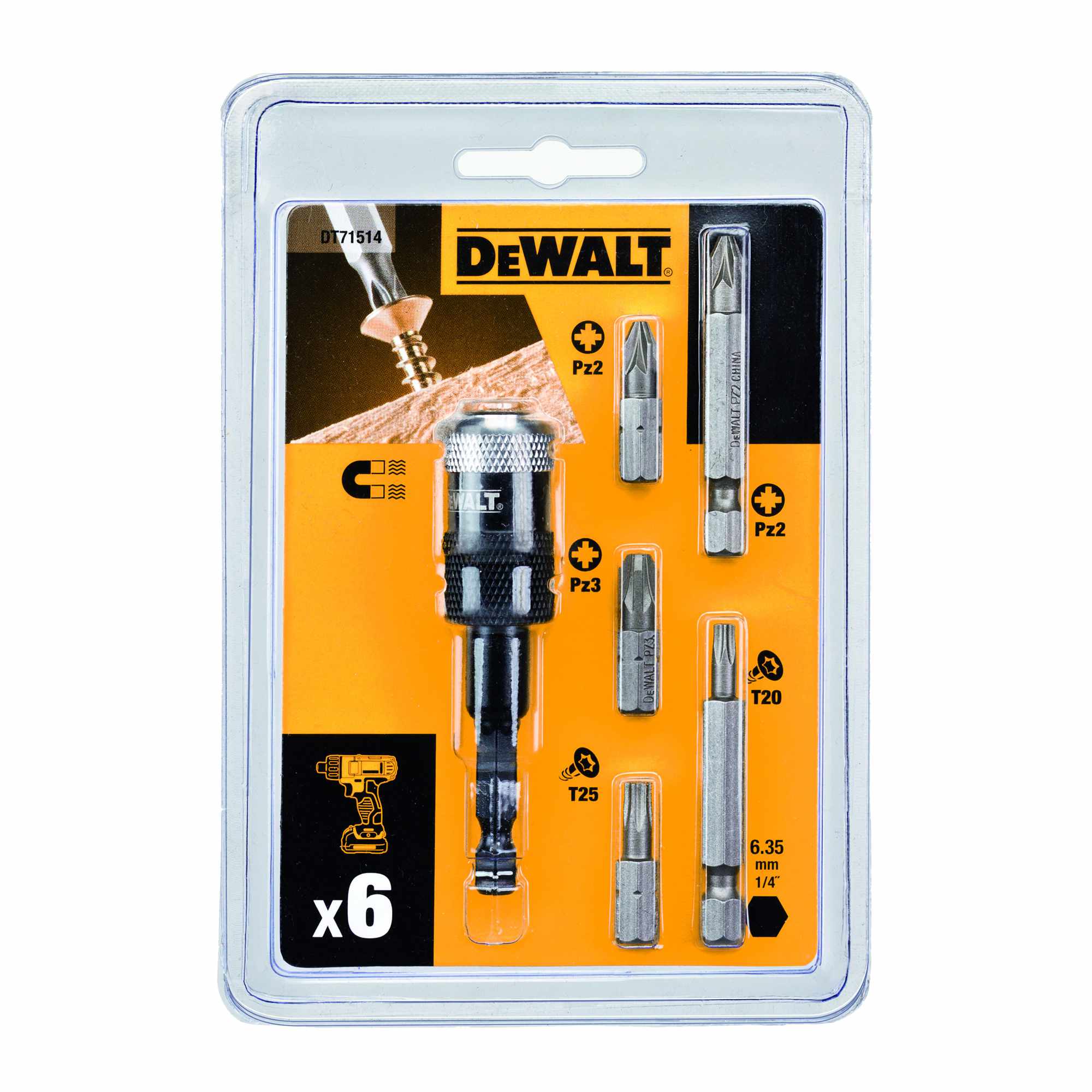 DEWALT DT71514QZ 6pc Compact Rapid Load Set - ToolStore UK
