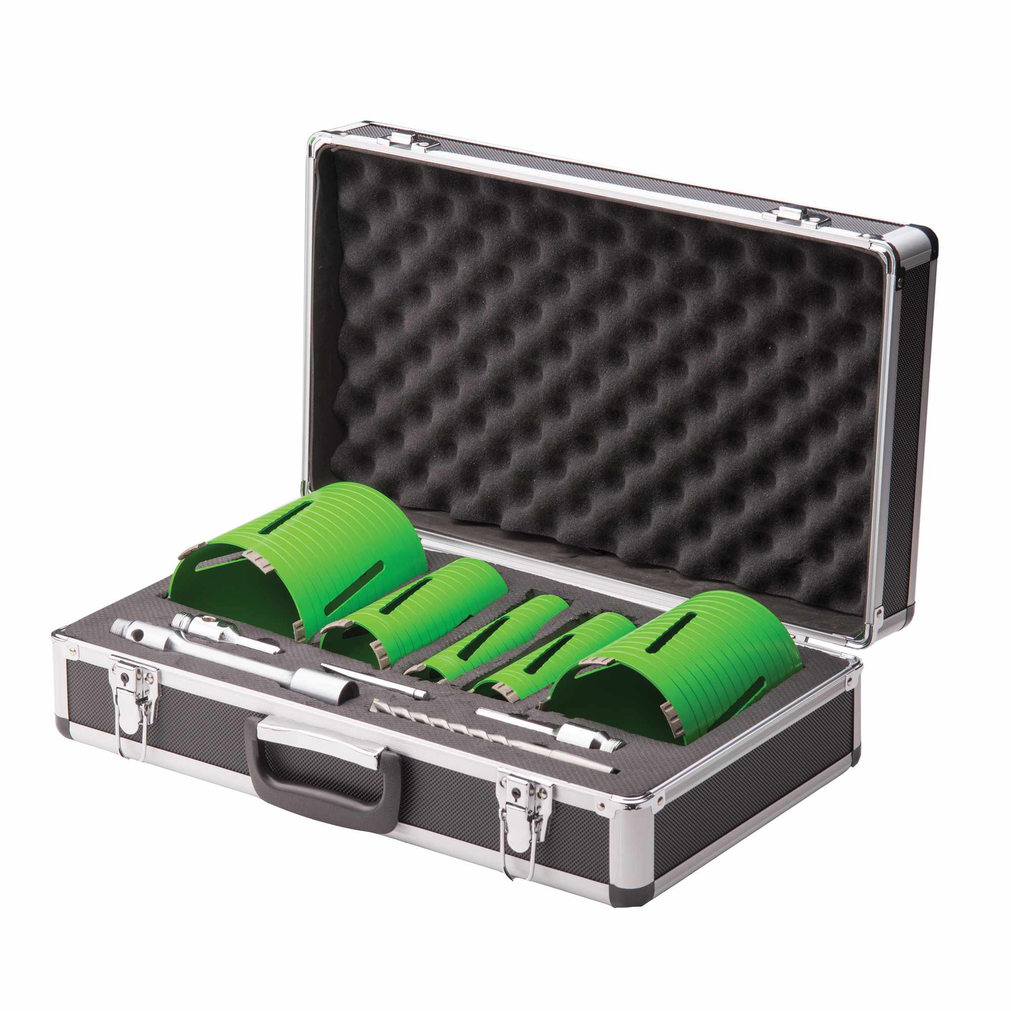 PREMIER DIAMOND DC12864 P4-DC 12pc Dry Diamond Core Kit - ToolStore UK