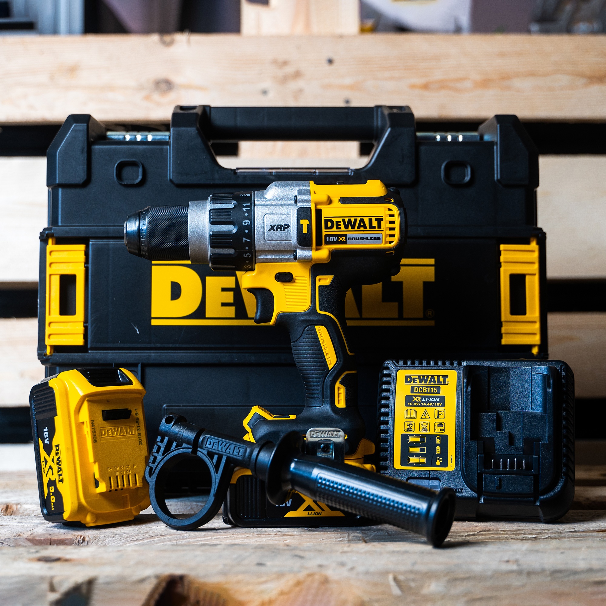 DEWALT DCD996P2 18V XR Brushless Hammer Drill Driver - ToolStore UK