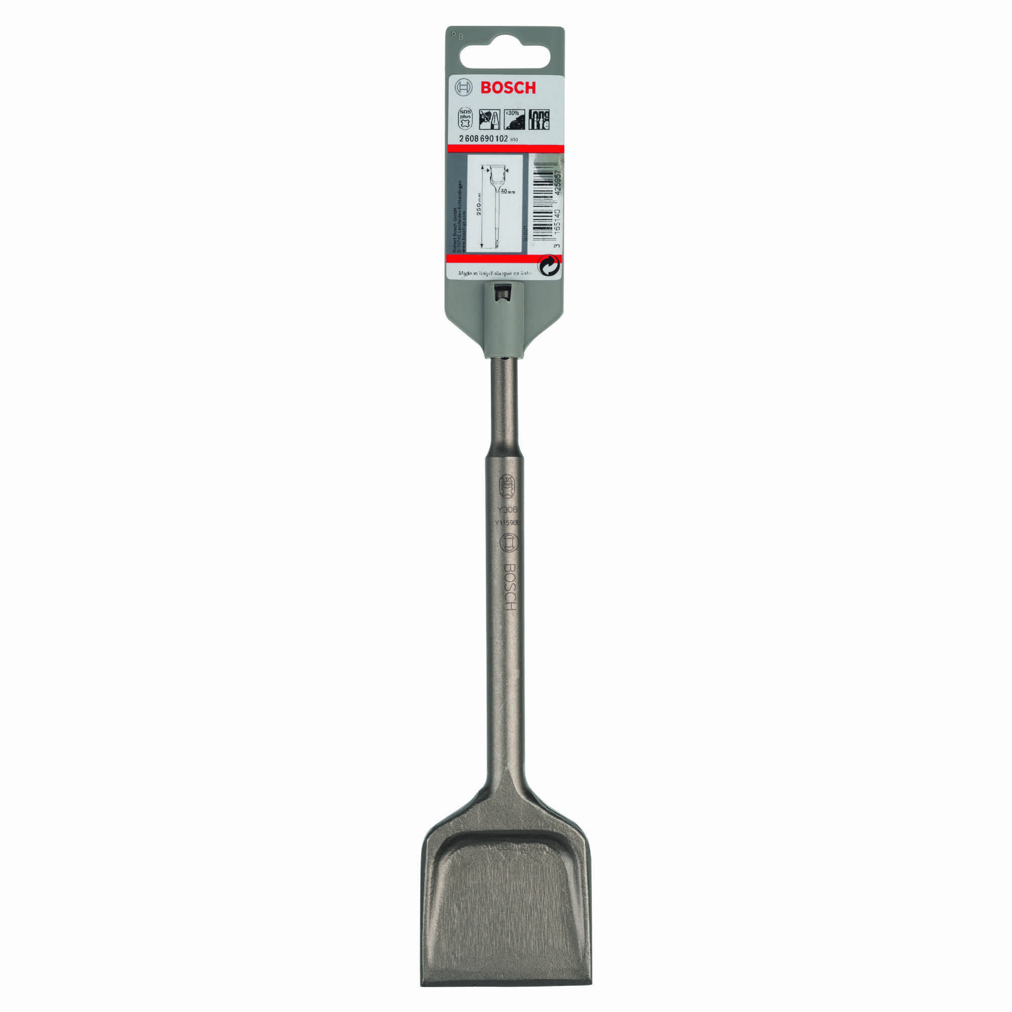 BOSCH 250 x 60 mm Spade chisel SDS-plus - ToolStore UK