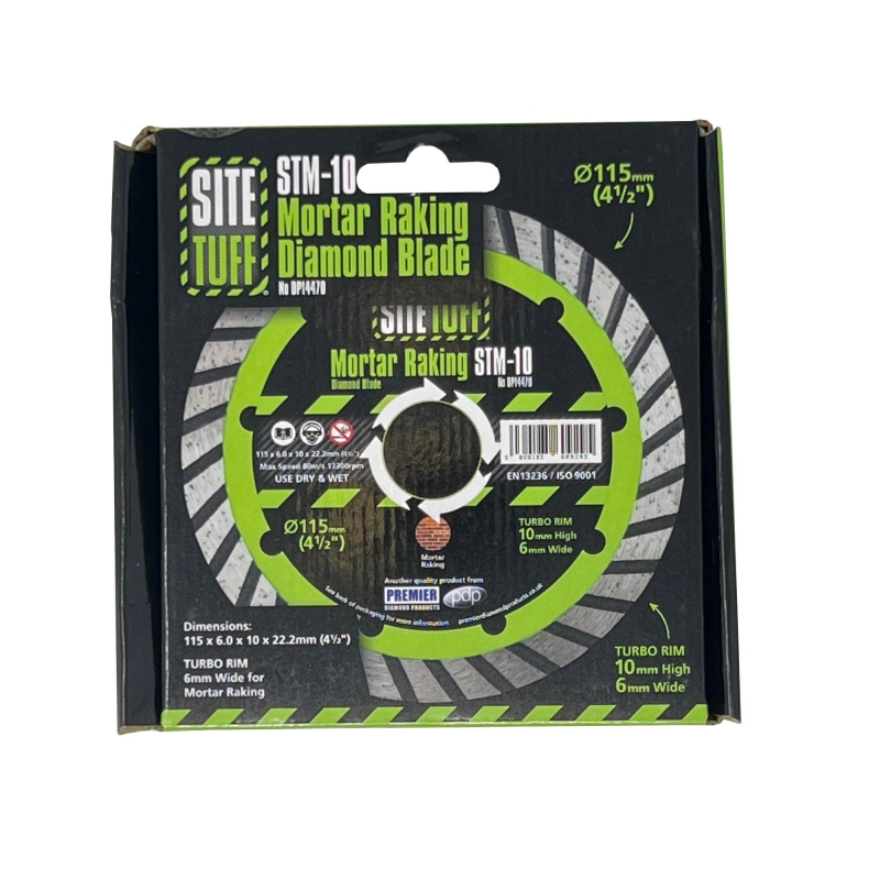 PREMIER DIAMOND DP14470 STM-10 155mm Mortar Raking Blade - ToolStore UK