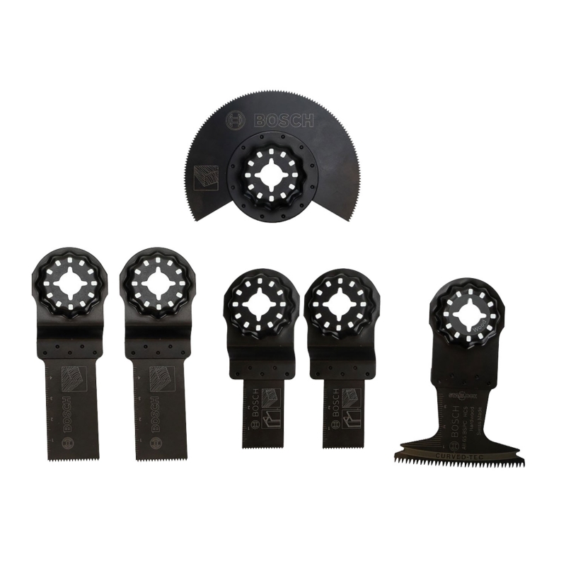 BOSCH 2608664677 6 piece Starlock Multi Tool Blade Set - ToolStore UK