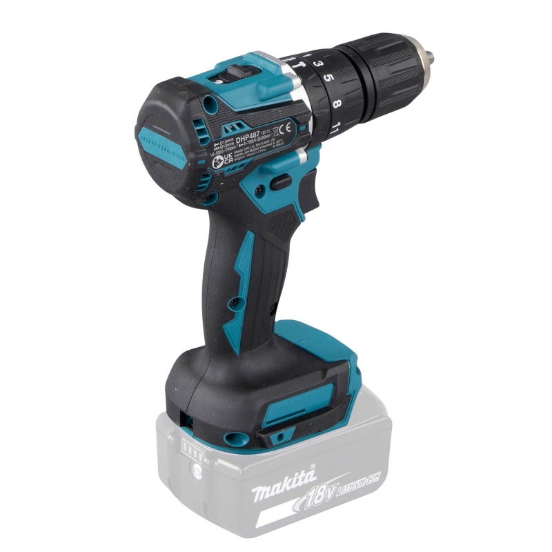 Makita MAKITA DHP487Z 18v Brushless Compact Combi Drill BODY ONLY ...
